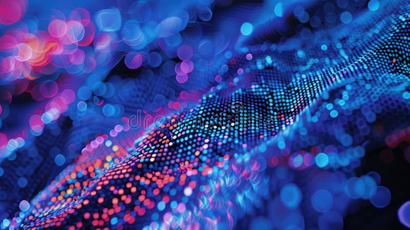 Dive into the World of Nano-tech Dots! Background Microscopic Dot ...