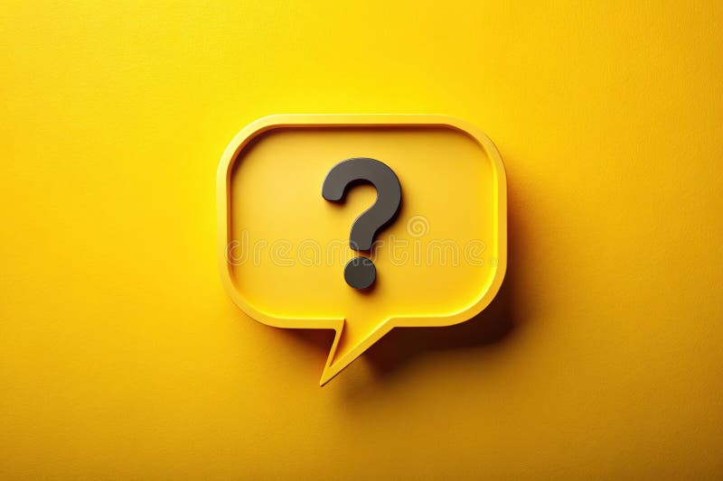 Retro Question Mark with Speech Bubble a VintageInspired Graphic Design ...