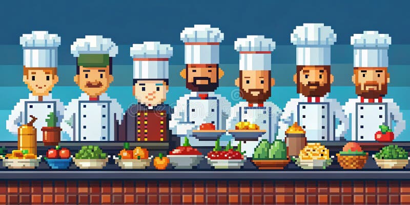 Retro Gaming Food Art a Pixelated Chefs Collection of 8Bit Culinary ...