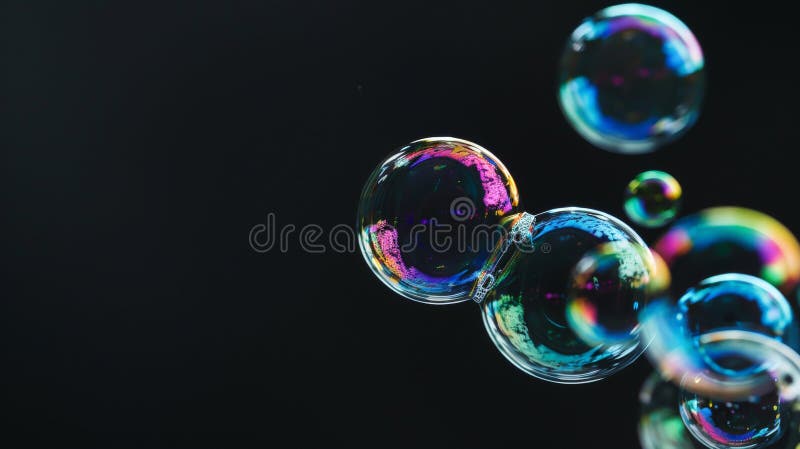 Bubble Ballet: Vibrant Elegance Stock Photo - Image of closeup ...