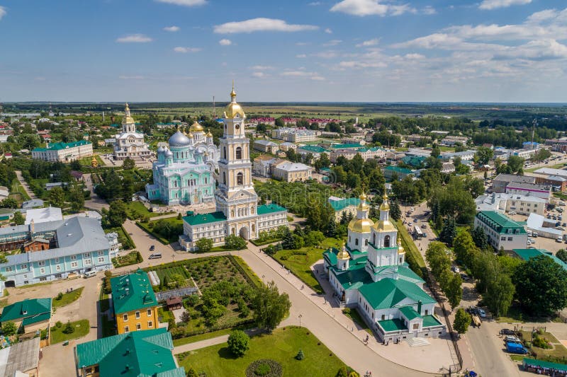 Diveevo. Panorama of the Seraphim-diveyevsky Monastery Stock Image ...