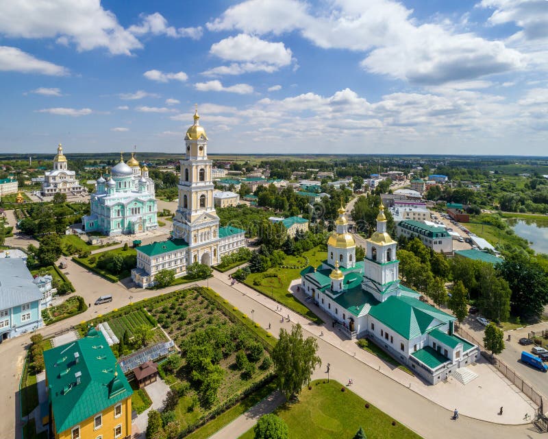 Diveevo. Panorama of the Seraphim-diveyevsky Monastery Stock Image ...