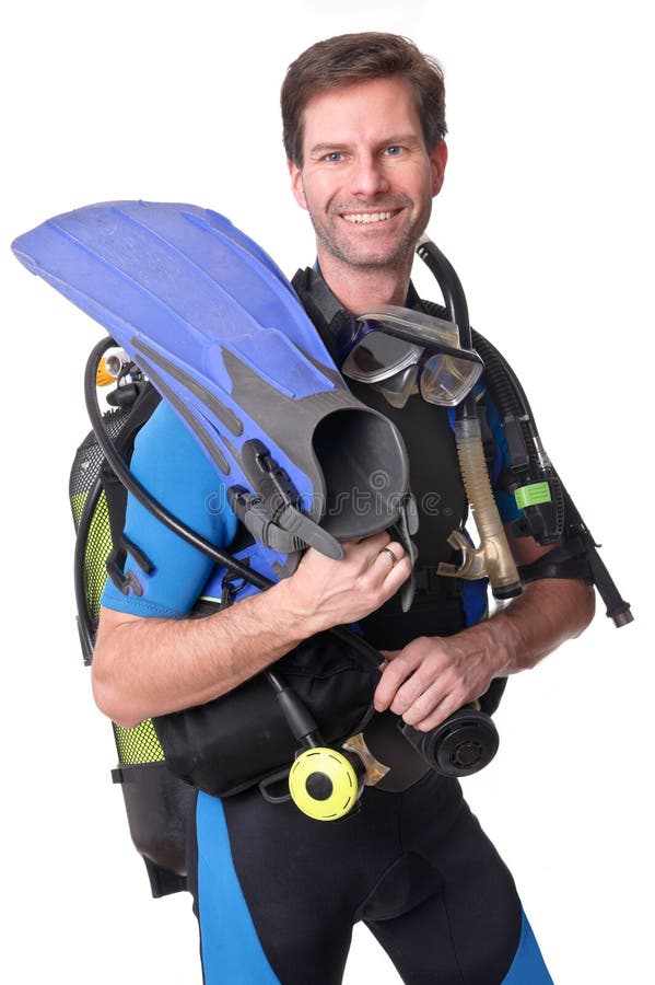 Diver stock photo. Image of nature, happy, scuba, smiling - 25780184