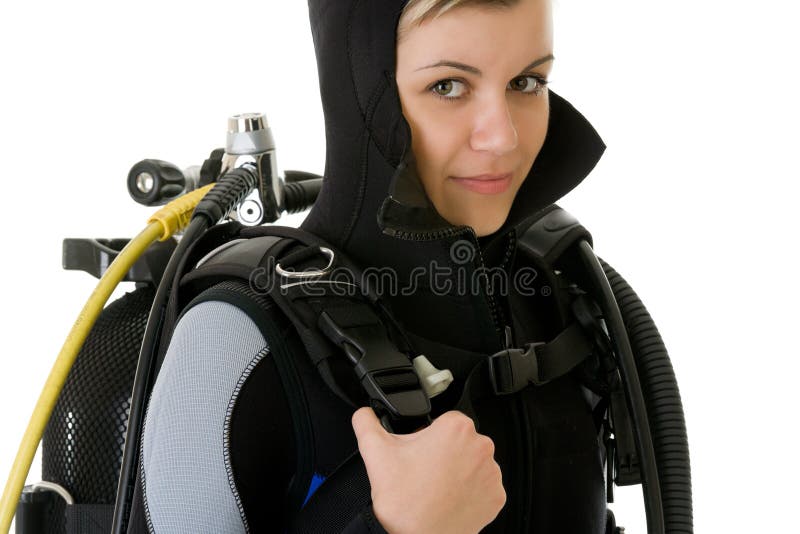 Diver checking pressure stock image. Image of sport, pursuit - 22834961