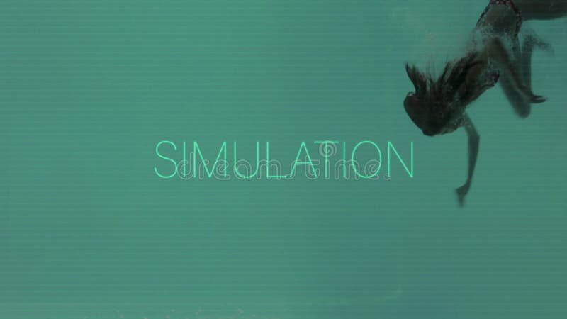 Diver Exploring Underwater Animation with Turquoise Background in ...