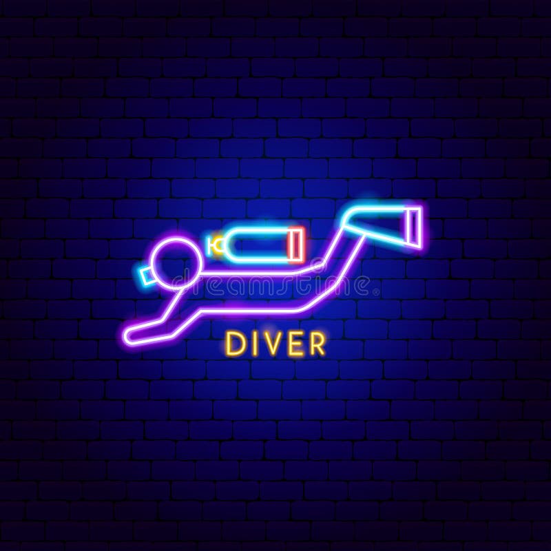 Scuba Diver Neon Stock Illustrations – 576 Scuba Diver Neon Stock ...