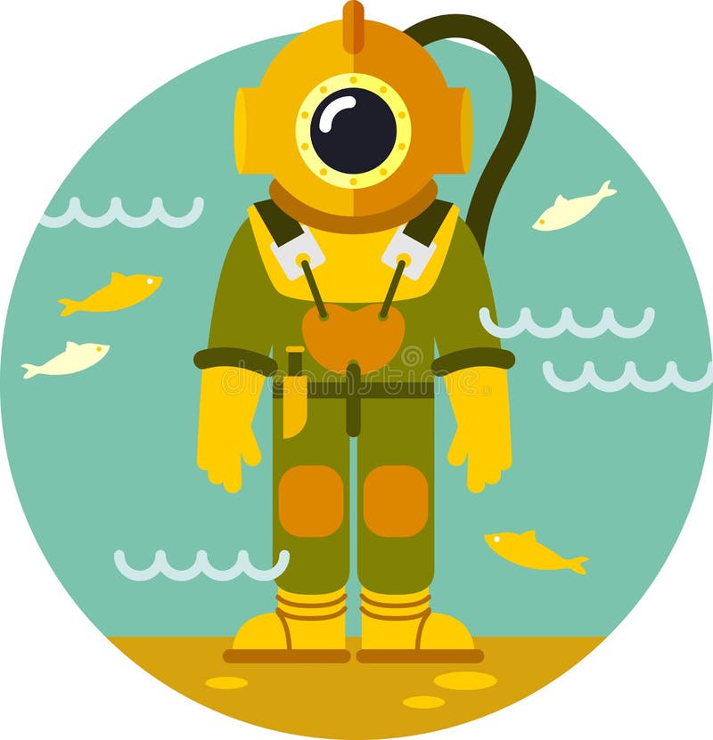 Scuba Diving Gear Drawing