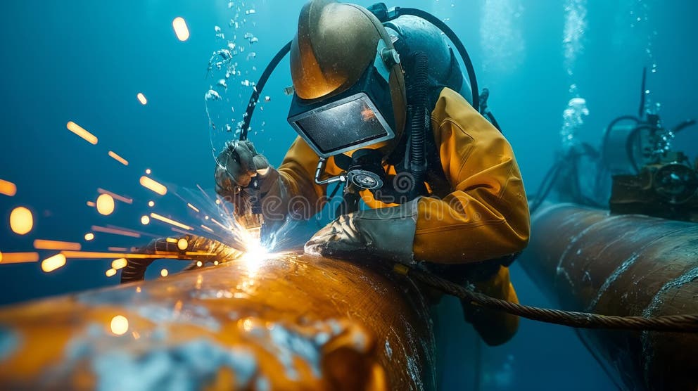 266 Underwater Diver Welding Stock Photos - Free & Royalty-Free Stock ...