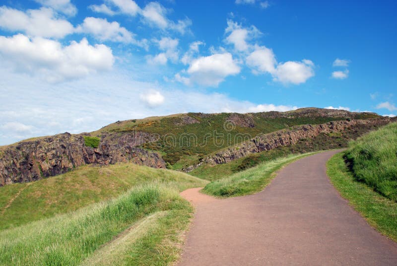 Diverging Path stock image. Image of volcanic, edinburgh - 60490691