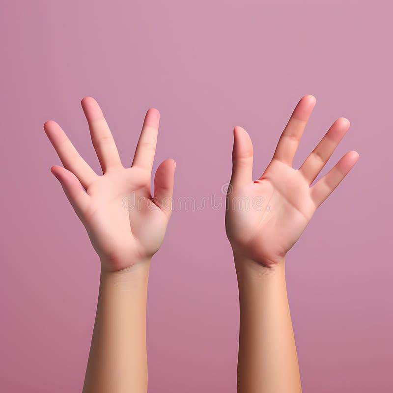 Diverging Paths: Close-Up of Pink Hands Pointing in Different ...