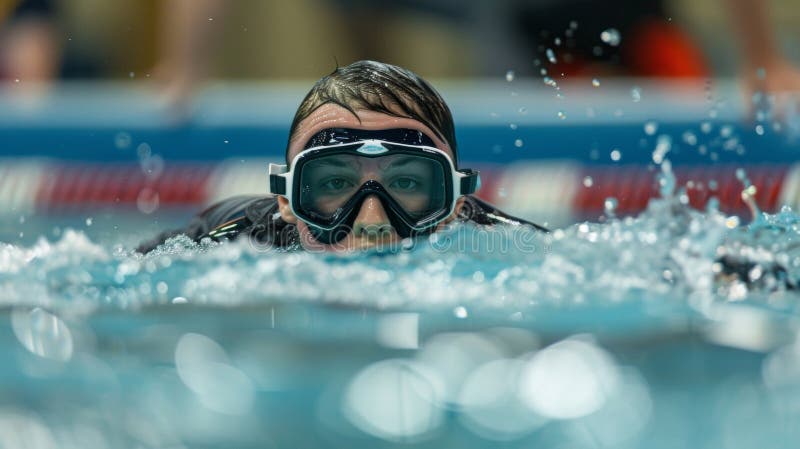 A Divers Intense Concentration during Their Final Dive at the ...