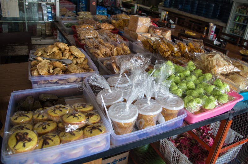 Divers Selection of Snacks in Bali Stock Photo - Image of muffins ...