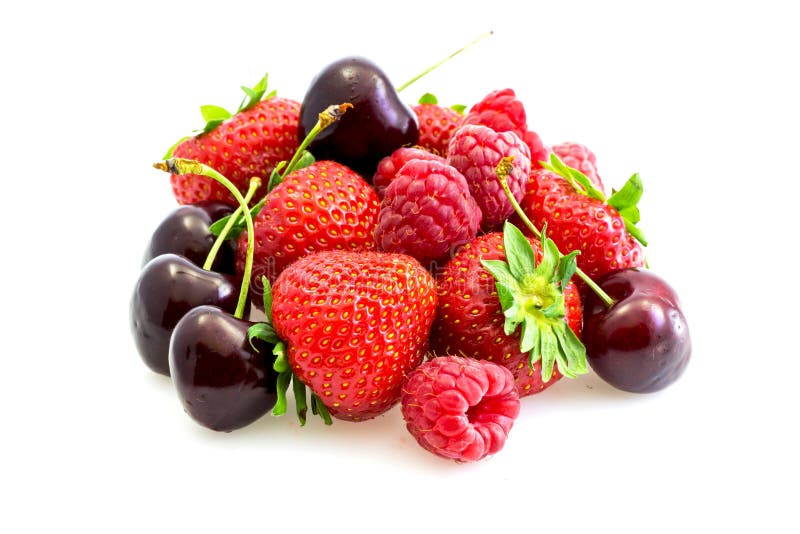 Divers Types De Fruit Rouge Image stock - Image du pile, fraise: 20137287