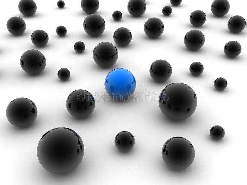 Diversa bola azul stock de ilustración. Ilustración de gerencia - 14195597