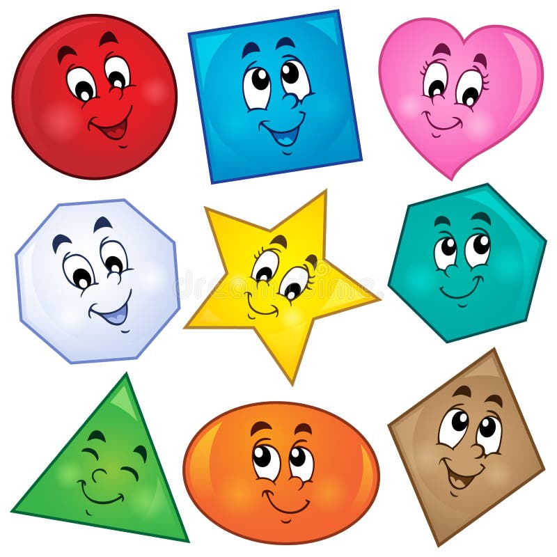 Diversa Imagen 1 Del Tema De Las Formas Ilustración del Vector ...