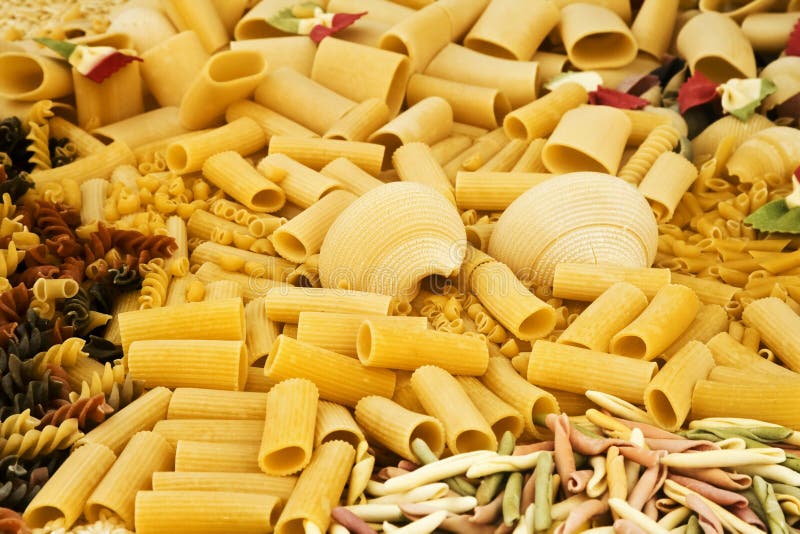 Diversas clases de pastas imagen de archivo. Imagen de crudo - 27467871