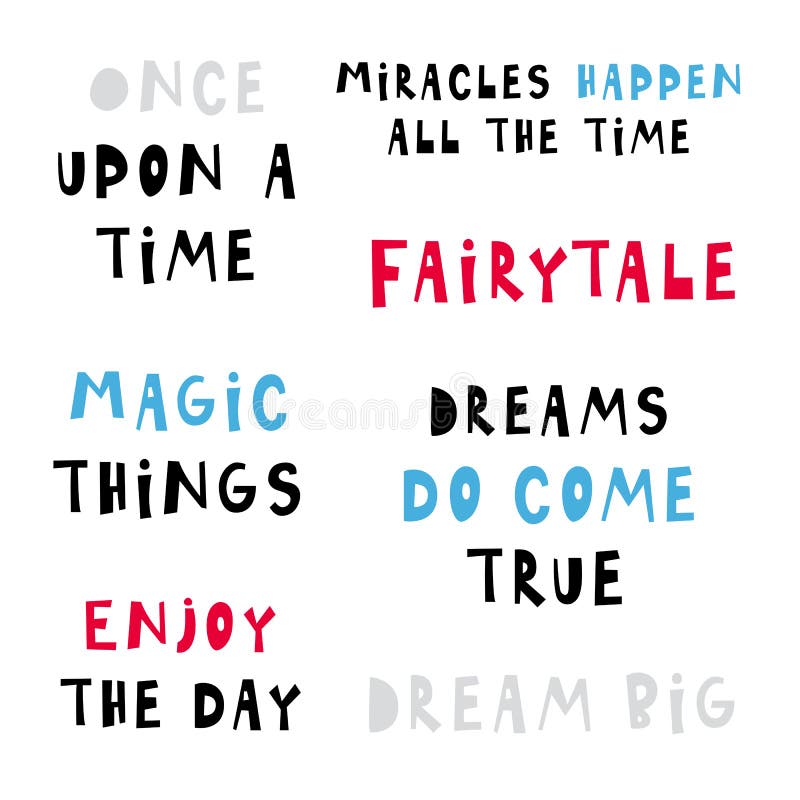 Diversas frases del vector ilustración del vector. Ilustración de color ...