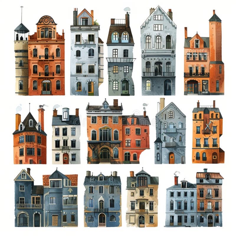 A Diverse Array of Architectural Structures Showcasing Unique Designs ...