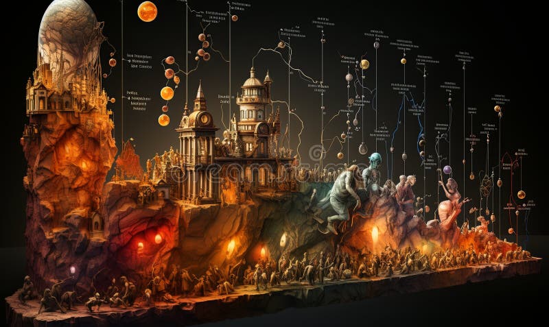 Diverse Array of Art Pieces on Display Stock Image - Image of modern ...