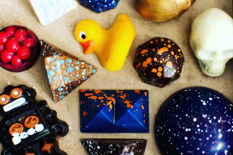 Diverse Array of Assorted Colorful Toy Chocolates Stock Photo - Image ...