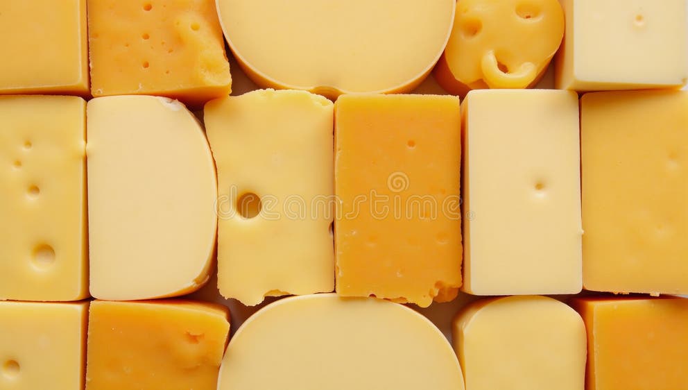 A Diverse Array of Cheese Types Arranged To Create a Unified ...