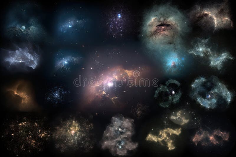 Diverse Array of Galaxy and Nebula Formations, with Each Unique in Its ...