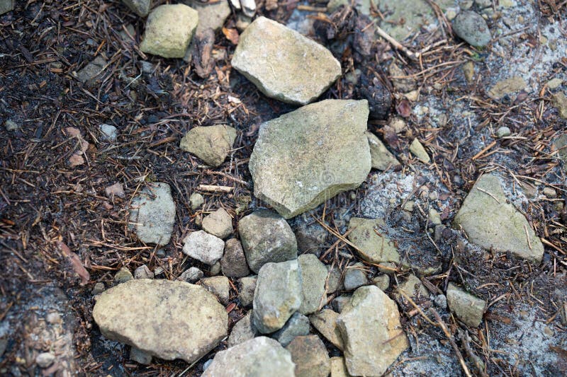 Diverse Array of Grey Stones and Pebbles Covering the Ground during ...