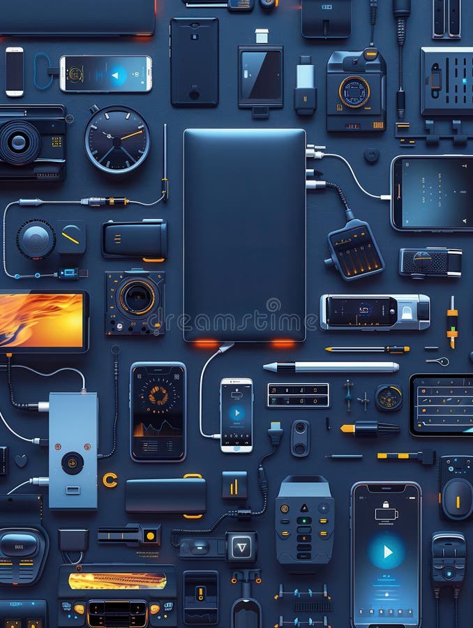 A Diverse Array of Modern Charging Devices and Stations, Showcasing ...