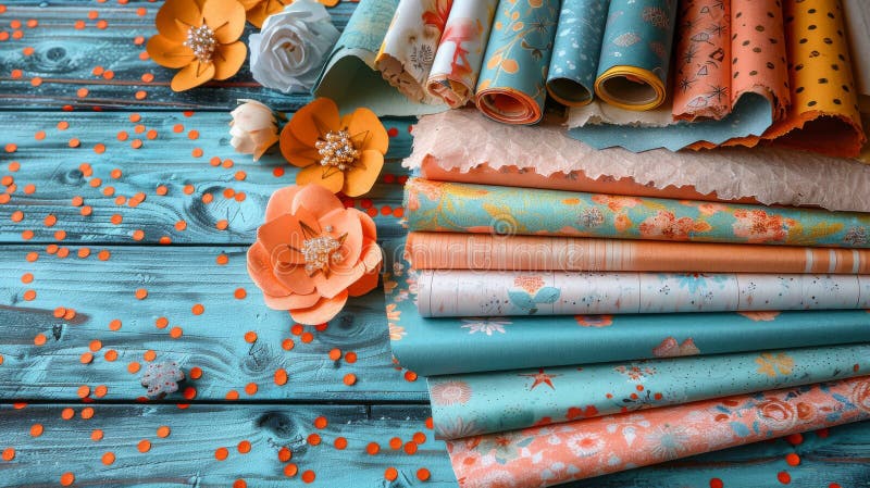 Diverse Array of Papers on Table Stock Image - Image of education ...