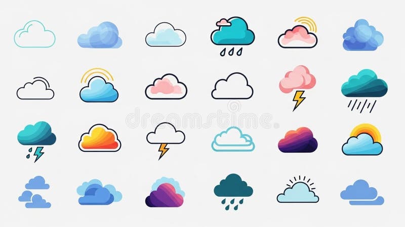 Distinct Cloud Colors Stock Illustrations – 2,131 Distinct Cloud Colors ...