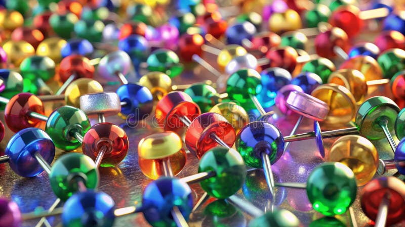 Diverse Assorted WideAngle Push Pins HighQuality PNG Images for Graphic ...