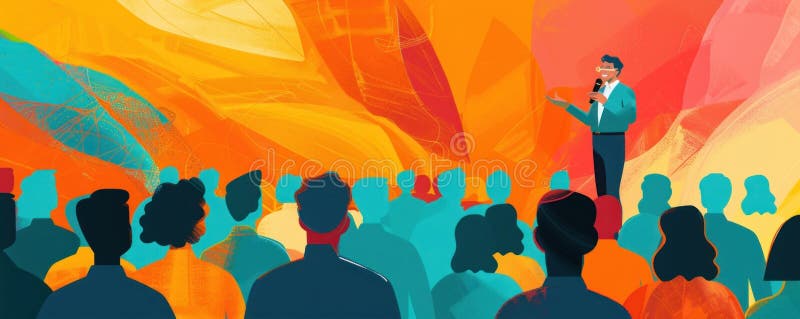 Diverse Audience Engaged in Speakers Presentation at International ...