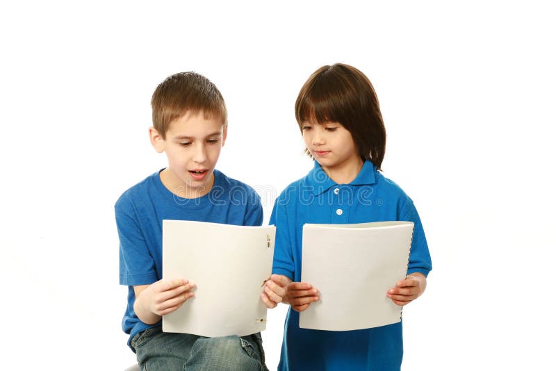 Smiling Diverse Kids Reading Stock Image - Image of closeup, girl: 30475111