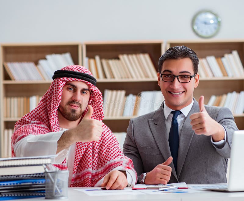 Diverse Business Concept with Arab Businessman Stock Image - Image of ...