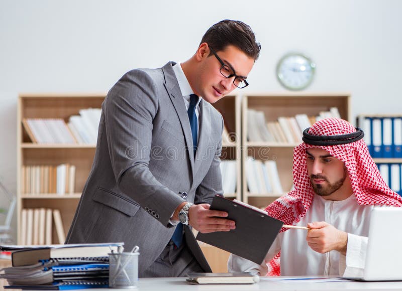 Diverse Business Concept with Arab Businessman Stock Photo - Image of ...