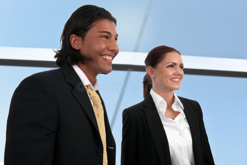 Diverse Business Mini Team on Site Stock Image - Image of people ...