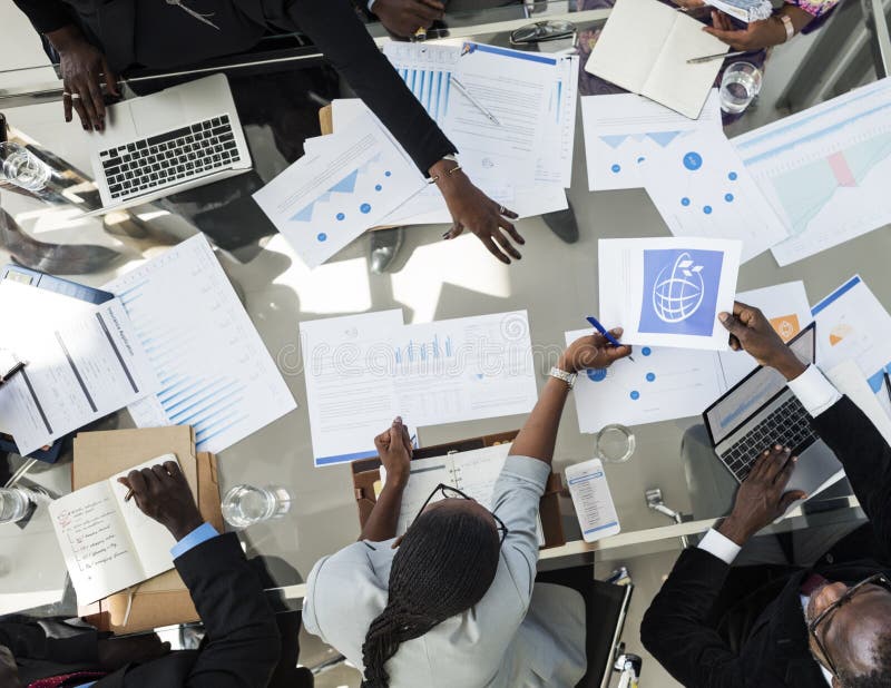 Diverse Business People Meeting Partnership Stock Image - Image of ...