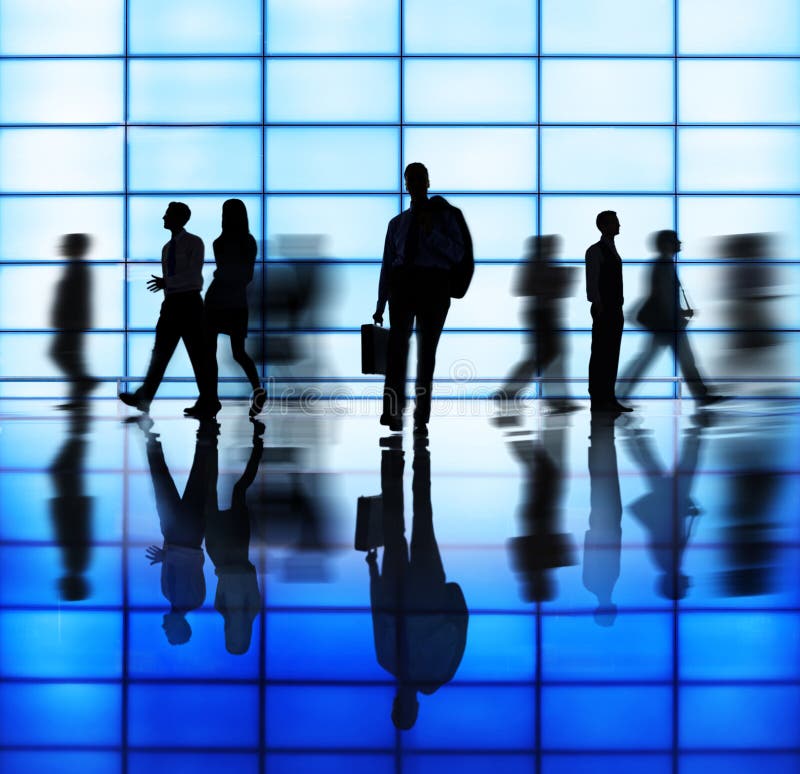 Diverse Business People in Rush Hour Stock Photo - Image of ...