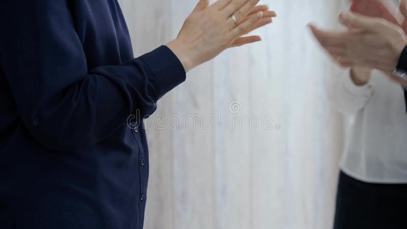Diverse Business Team Clapping Hands in a Modern Office. Business ...