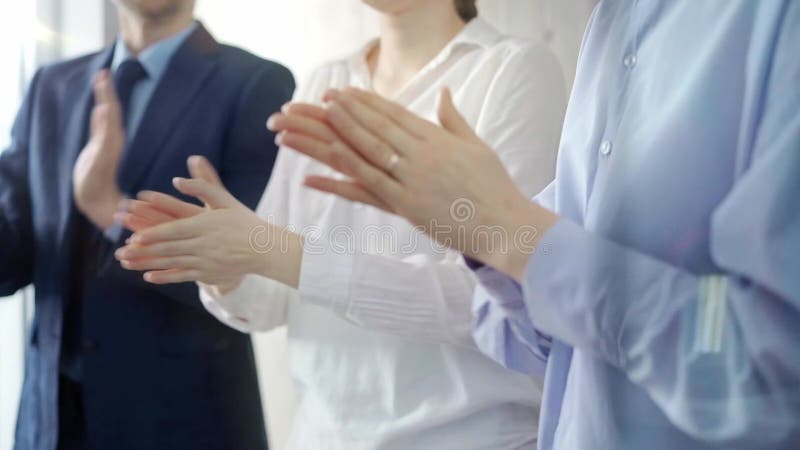 Diverse Business Team Clapping Hands in a Modern Office. Business ...