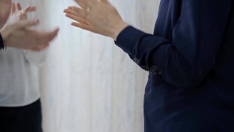 Diverse Business Team Clapping Hands in a Modern Office. Business ...
