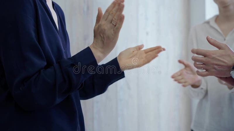 Diverse Business Team Clapping Hands in a Modern Office. Business ...