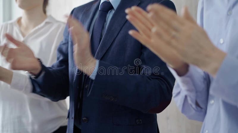 Diverse Business Team Clapping Hands in a Modern Office. Business ...
