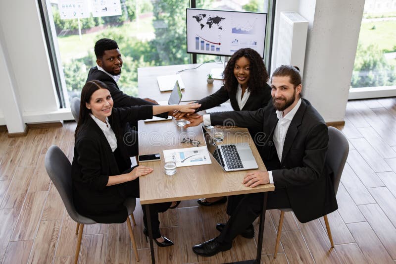 Diverse Business Team Collaborating during a Meeting in a Modern Office ...