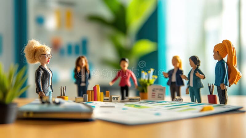 Diverse Business Team Collaborating in Modern Office Environment Stock ...