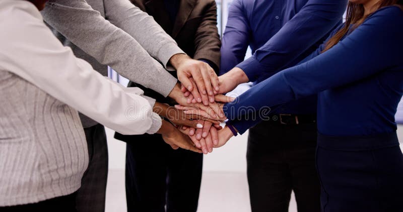 Diverse Business Team Hands Stock Image - Image of team, corporate ...