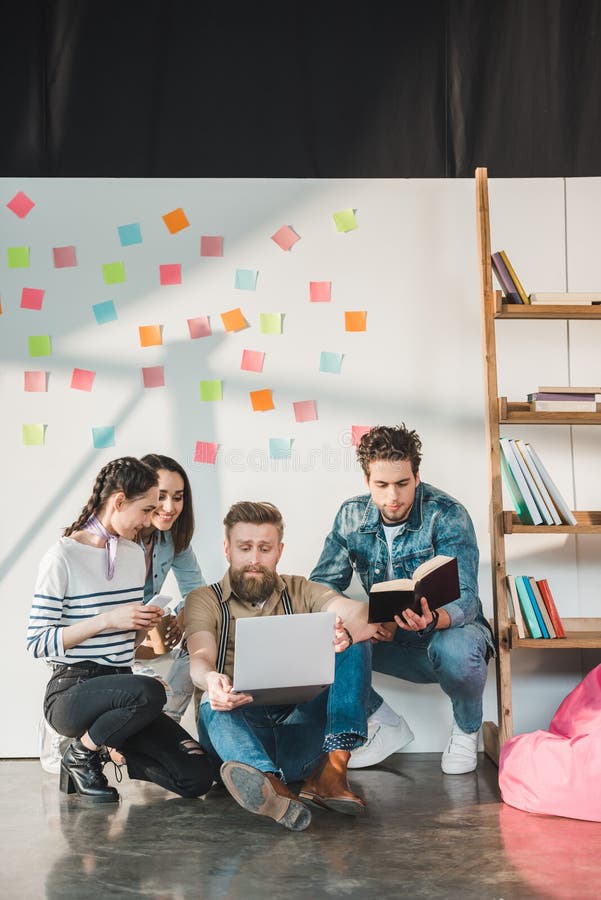 Diverse Business Team Making Research on Project Stock Photo - Image of ...