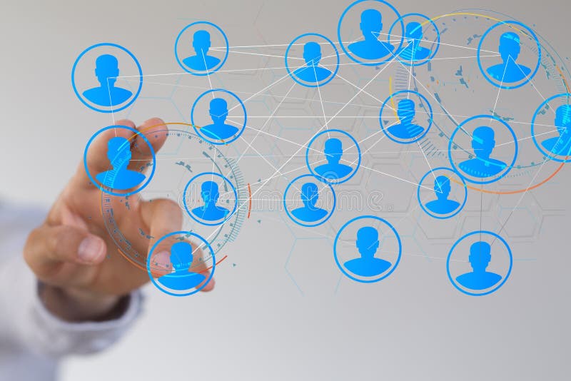 A Diverse Business Team Succes, Network Icons Stock Photo - Image of ...