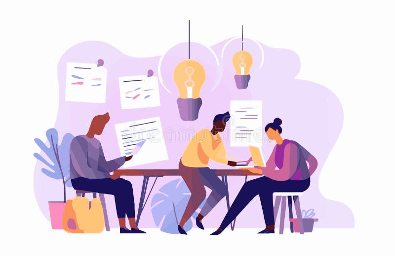 Diverse Business Team Taking Part in a Brainstorming Session, Creative ...