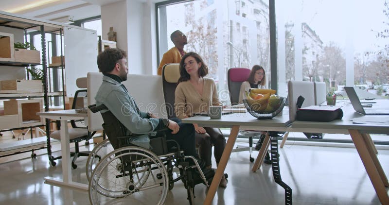 Diverse Business Workers or Employees Working Together in an Office ...